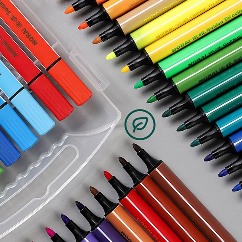 12/18/24 Colors Felt-tip Pens Set Washable Markers... – Grandado