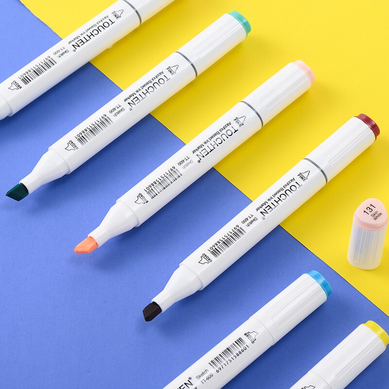 30/60/80/168 Colors Dual Tip Markers Pen Set Alcoh... – Grandado