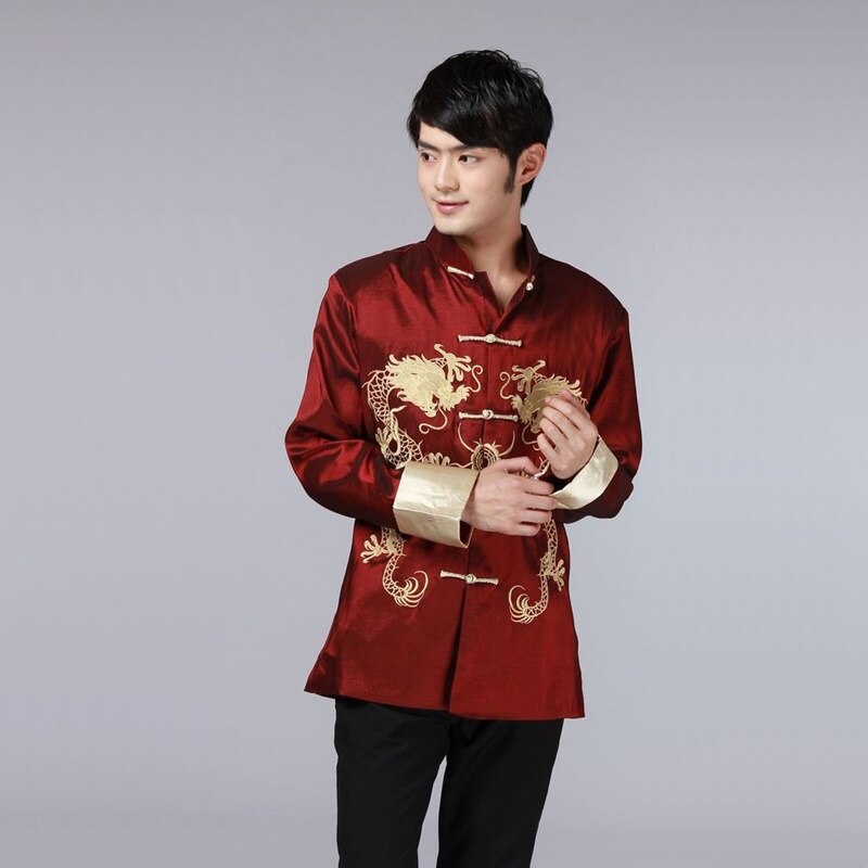 Traditional chinese clothing for men dragon costum... – Grandado