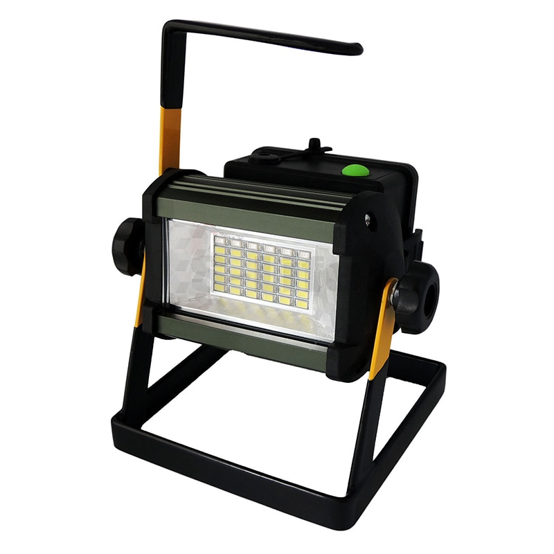 50W Rechargeable Led 2400Lum Floodlight 36LED Port... – Grandado