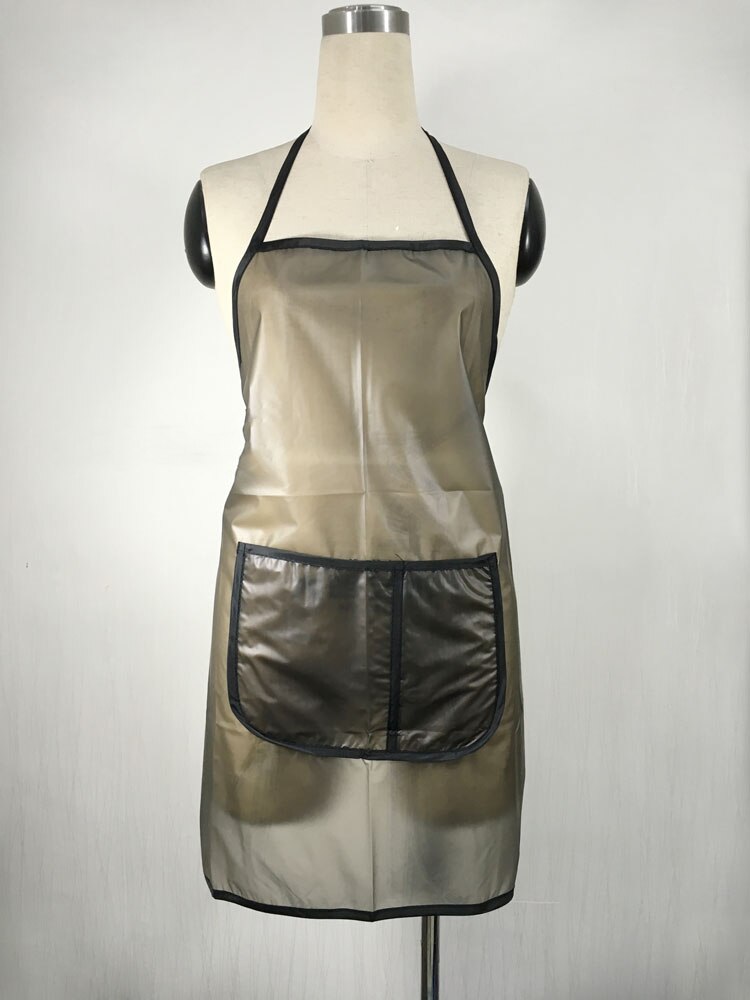 Transparent PVC Waterproof Apron Hair Apron With P... – Grandado