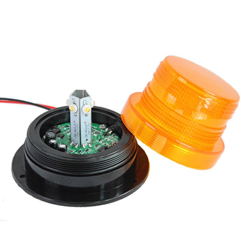 10-110V IP65 Waterproof Amber Strobe Warning Light... – Grandado