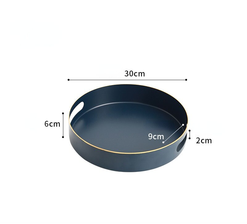 Rotatable Light Luxury Metal Tray Dressing Table R... – Grandado