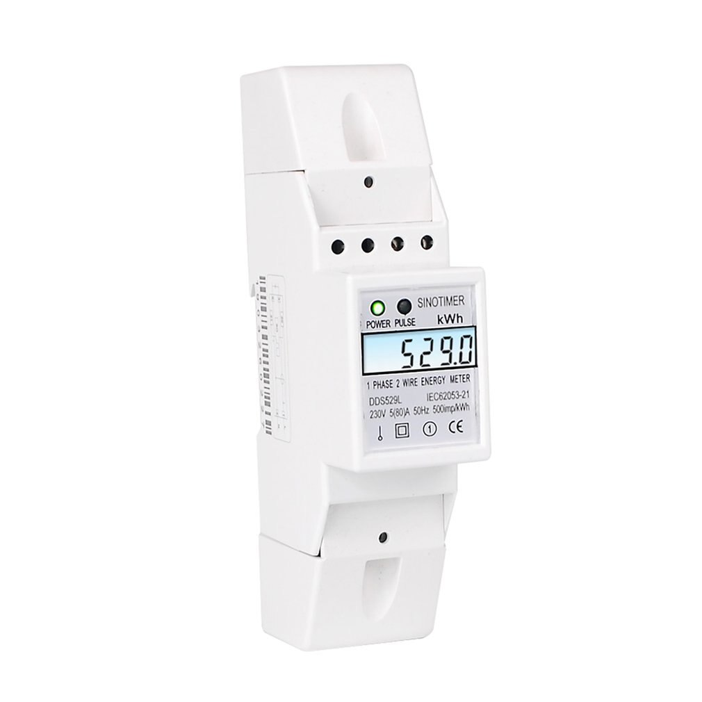 Residential 2 Wire Single Phase Din Rail Energy Me... – Grandado