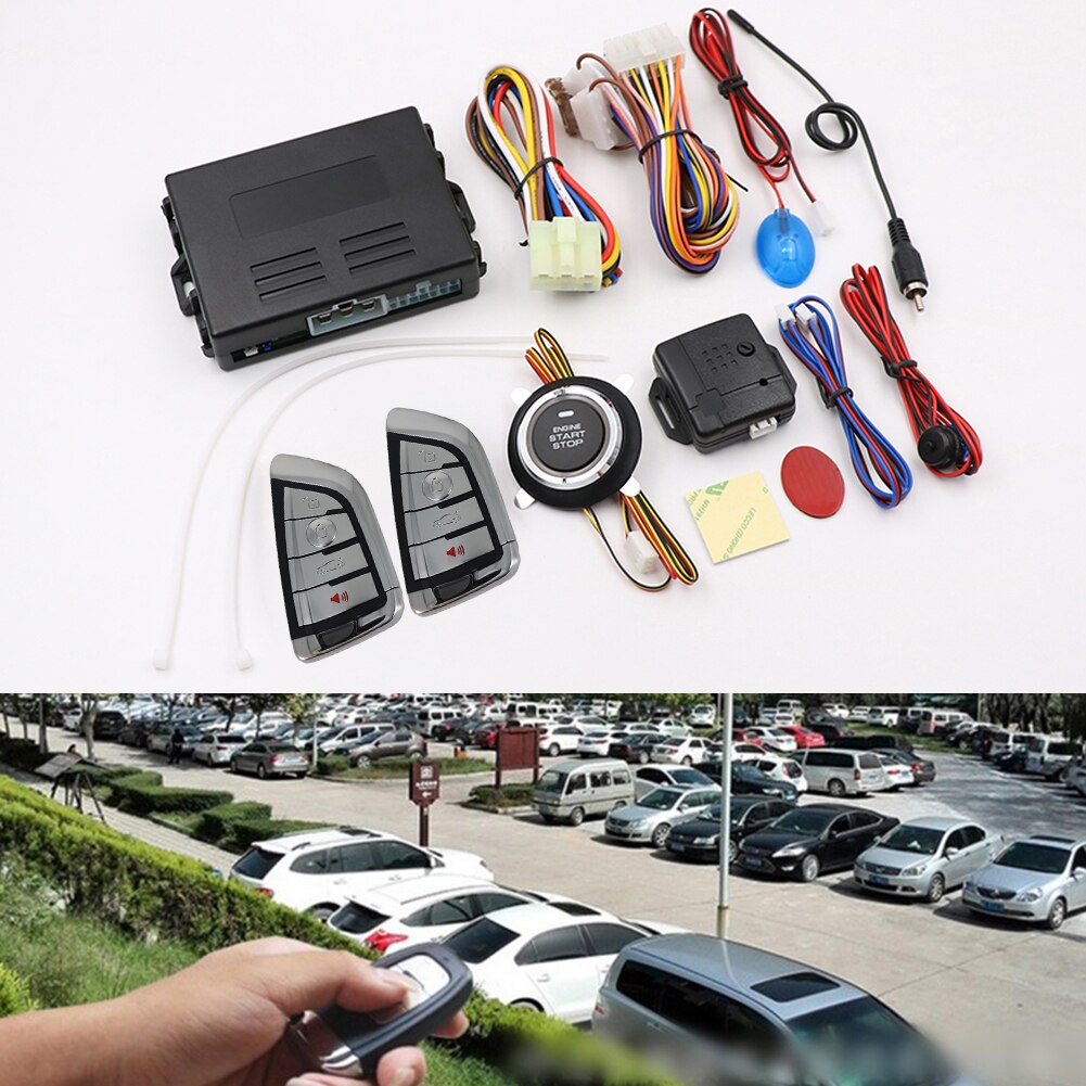 Auto Keyless Entry Systeem Motor Start Alarm Stop ... – Vicedeal