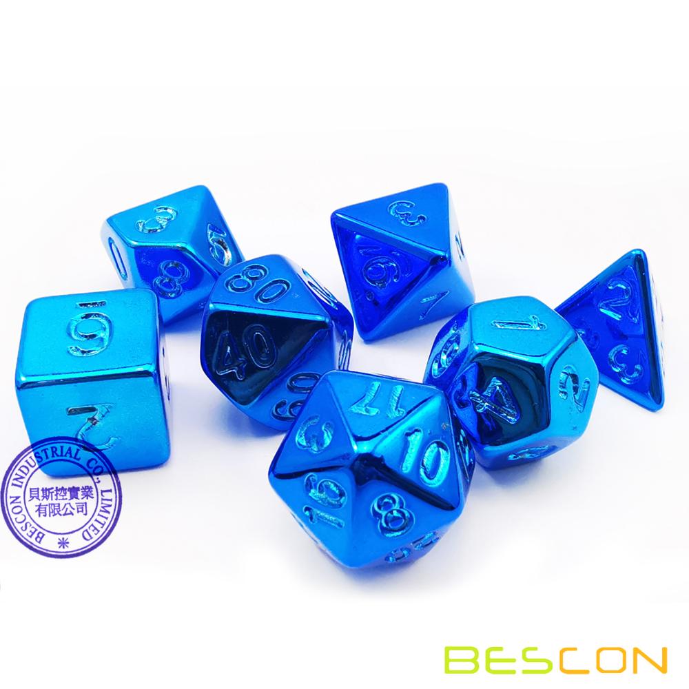 Bescon Unpainted Raw Plating Polyhedral Dice Set o... – Grandado
