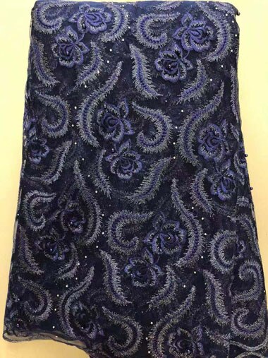 Onion African Net Lace Fabric, Nigerian Wedding La... – Grandado