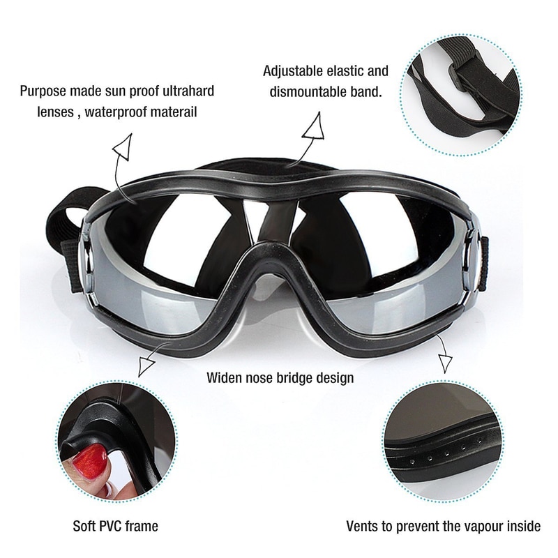Large Dog Goggles Sunglasses UV Goggles Goggles Go... – Grandado