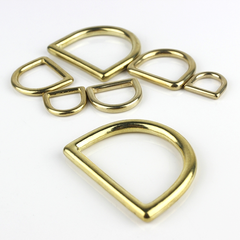 Solid brass cast rigging D ring saddle pet dog col... – Grandado