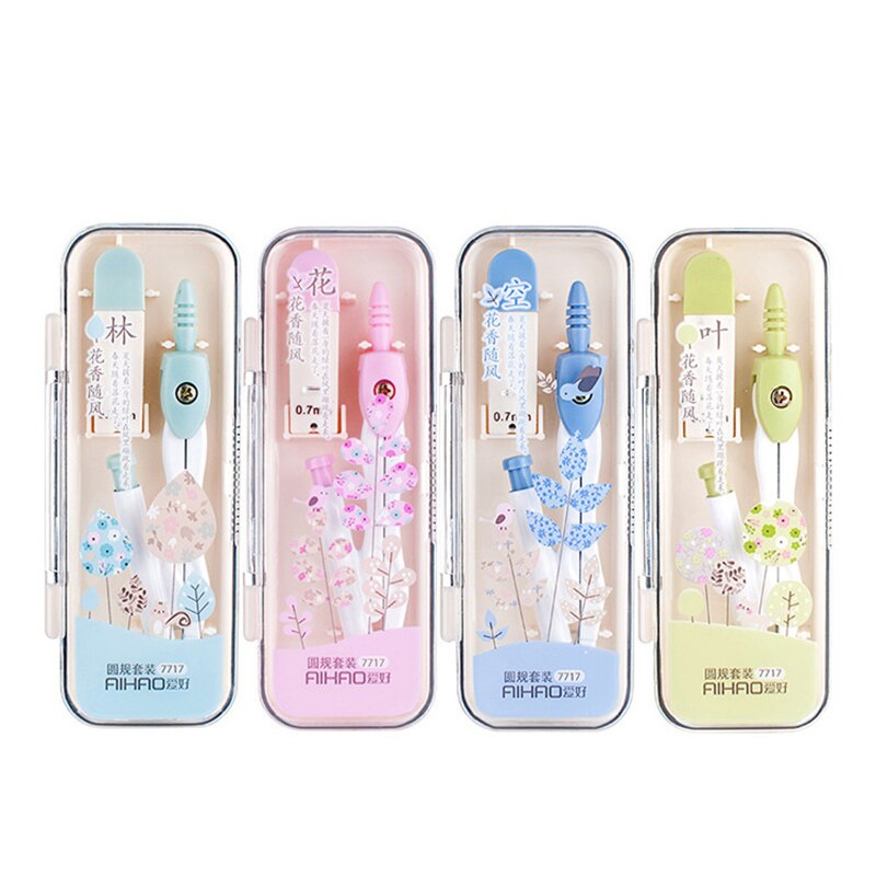 Cute Kawaii Compasses Drawing Tools Set With Mecha... – Grandado