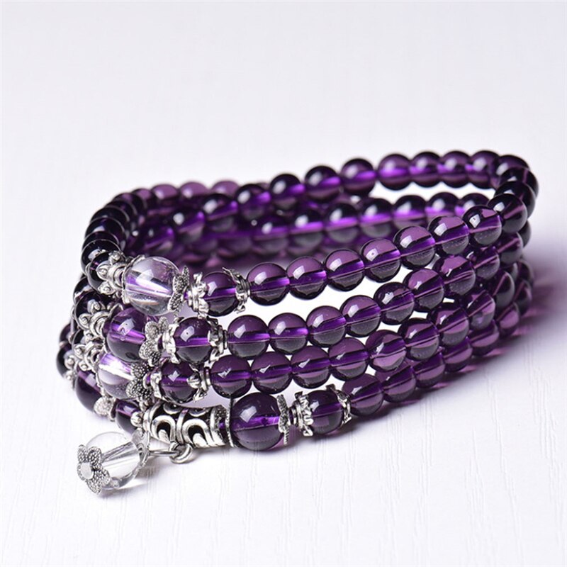 Exquisite Purple Crystal Multi-Cirkel Vrouwen Armb... – Vicedeal