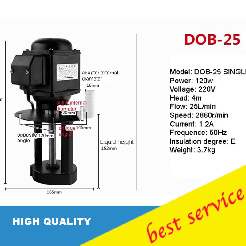 DOB-25/120W Machine cooling pump cutting fluid cir... – Vicedeal