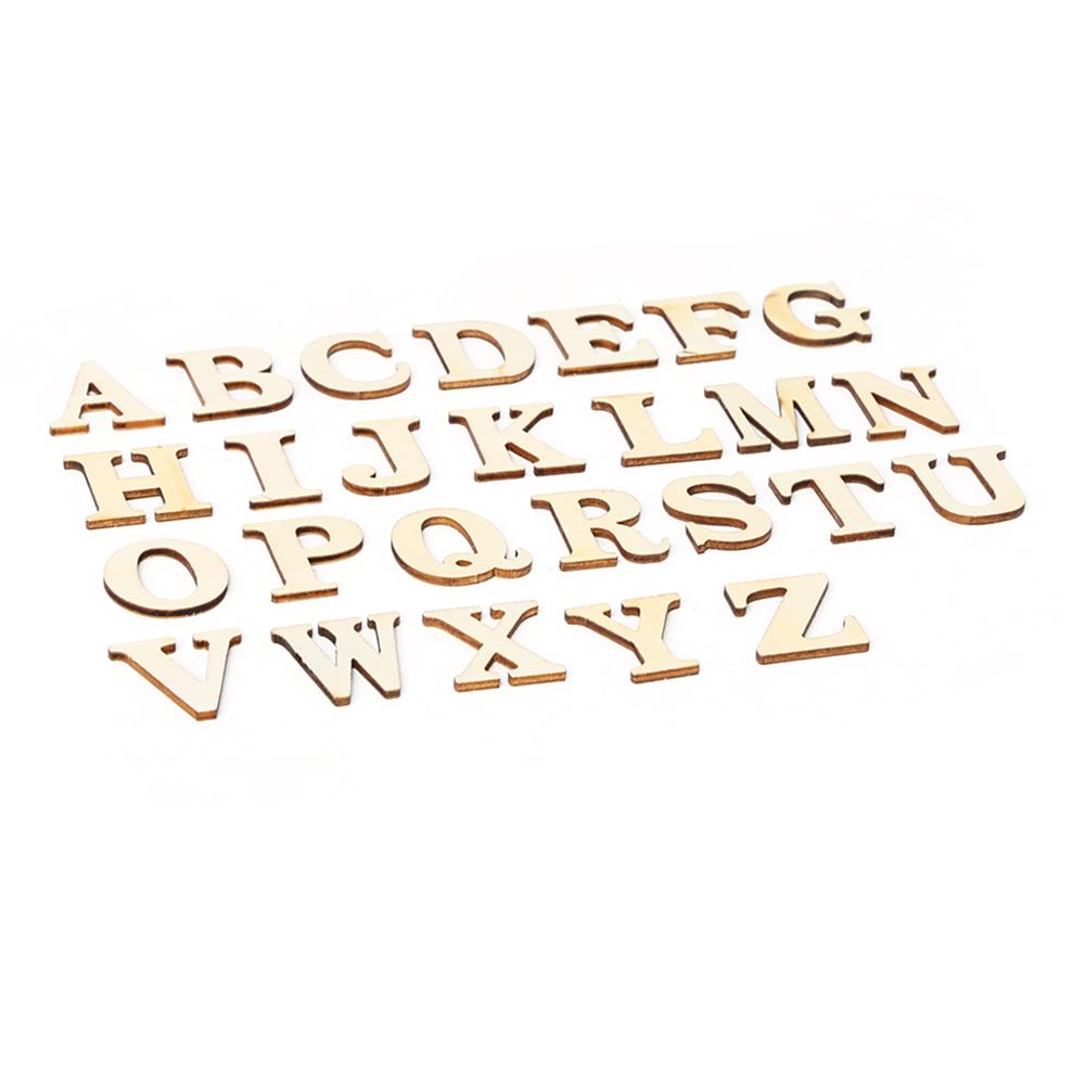 26 English Alphabet Letters Wood Number Wooden Hou... – Vicedeal