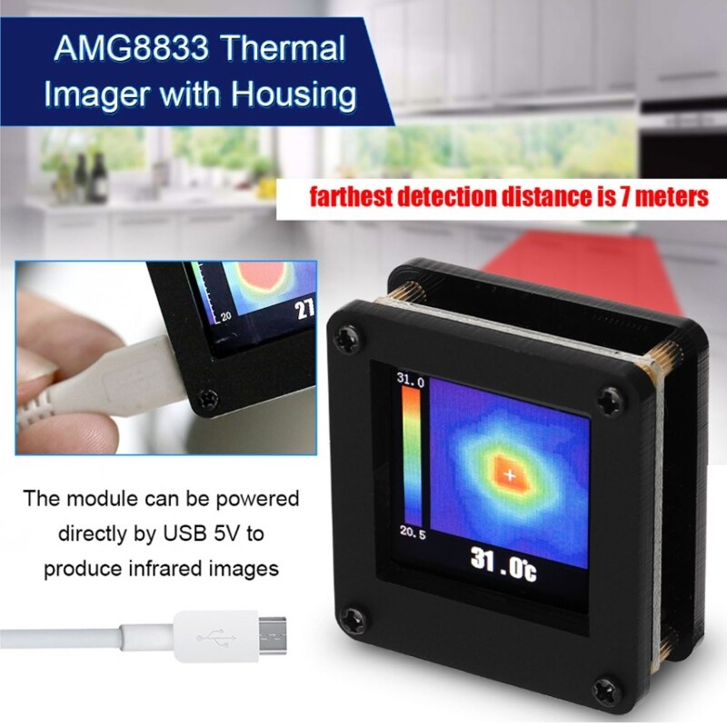 AMG8833 Thermal Imaging Camera Infrared Thermal Im... – Grandado