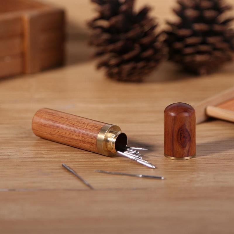 Hand Sewing Needles Wood Box Embroidery Tool Stora... – Grandado