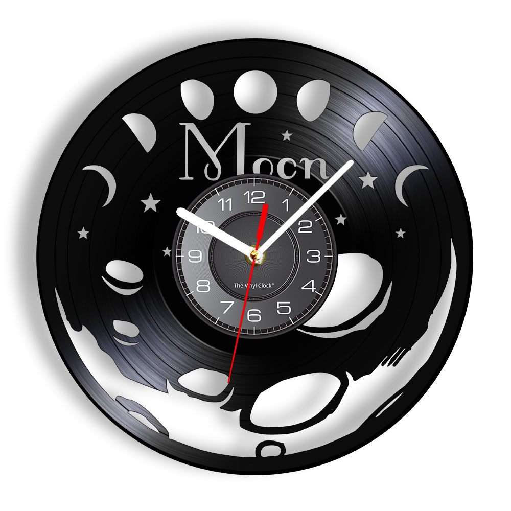 Phase of The Moon Vintage Vinyl Record Wall Art Be... – Grandado