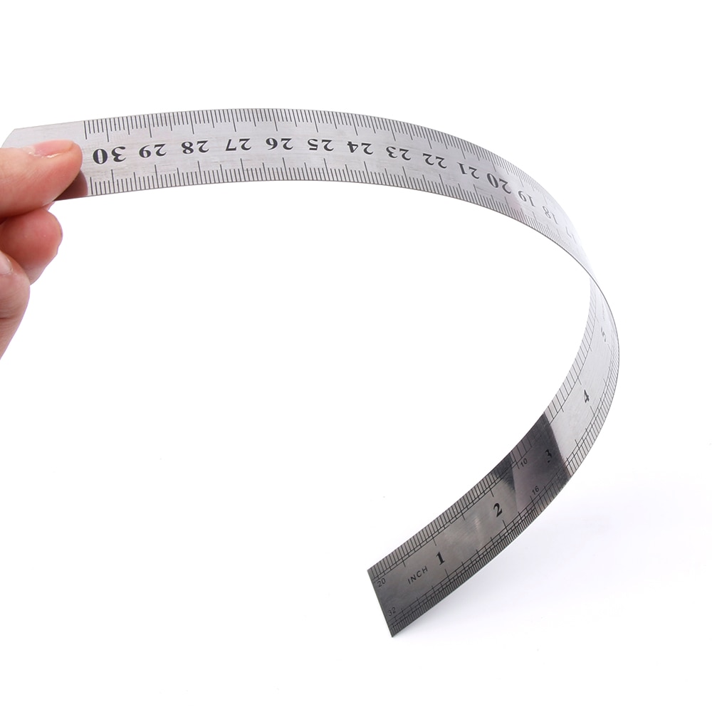 30 cm Stainless Steel Measuring Straight Ruler Met... – Grandado