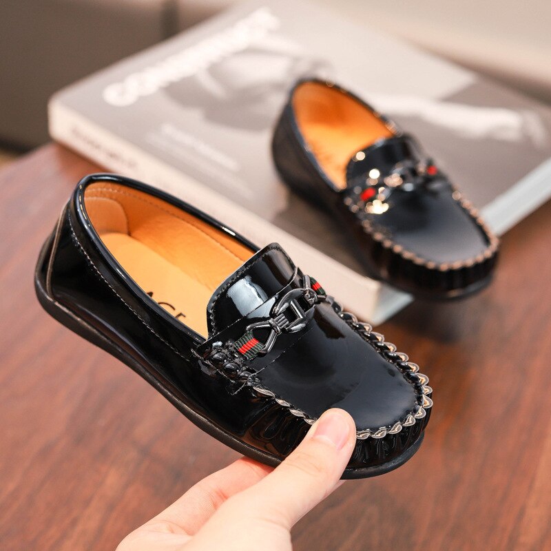 Children Shoes Boys Brown Spring Moccasin Shoes wi... – Grandado