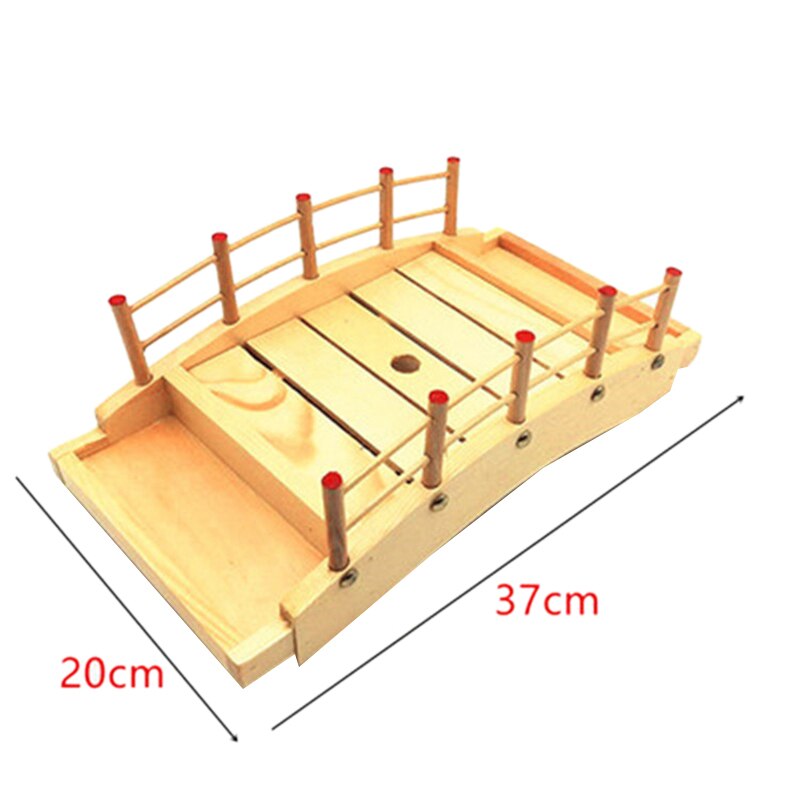 Wooden Cuisine Sushi Bridge Boats Pine Sushi Sashi... – Grandado