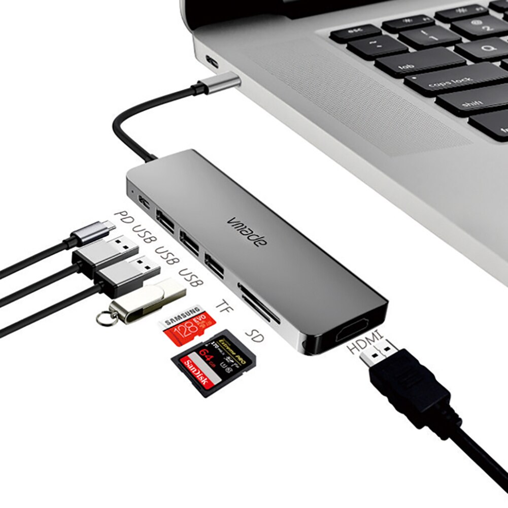 Vmade CB010A USB C HUB to Multi USB 3.0 HUB HDMI A... – Grandado