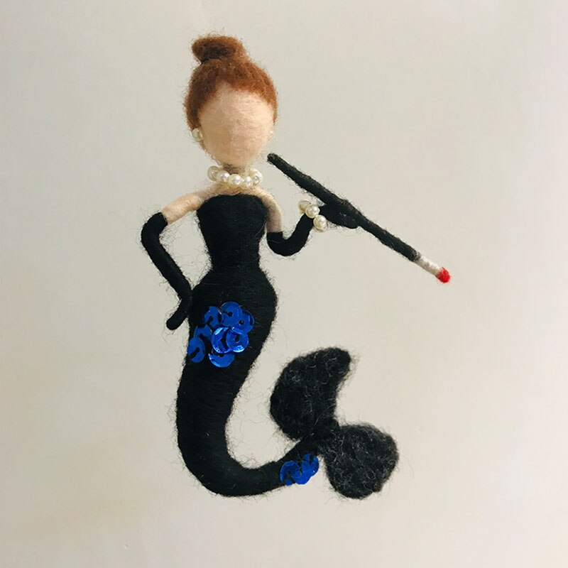 Jiwuo Rabbit Fox Mermaid Fairy Wool Felt Craft DIY... – Vicedeal