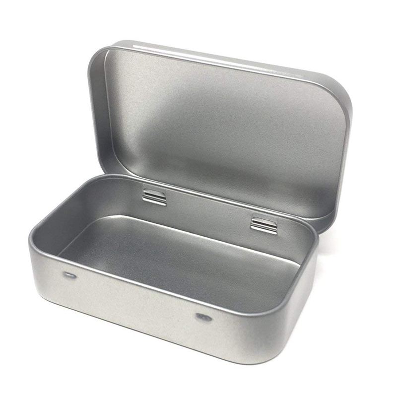 24 Pack Metal Rectangular Empty Hinged Tins Box Co... – Grandado