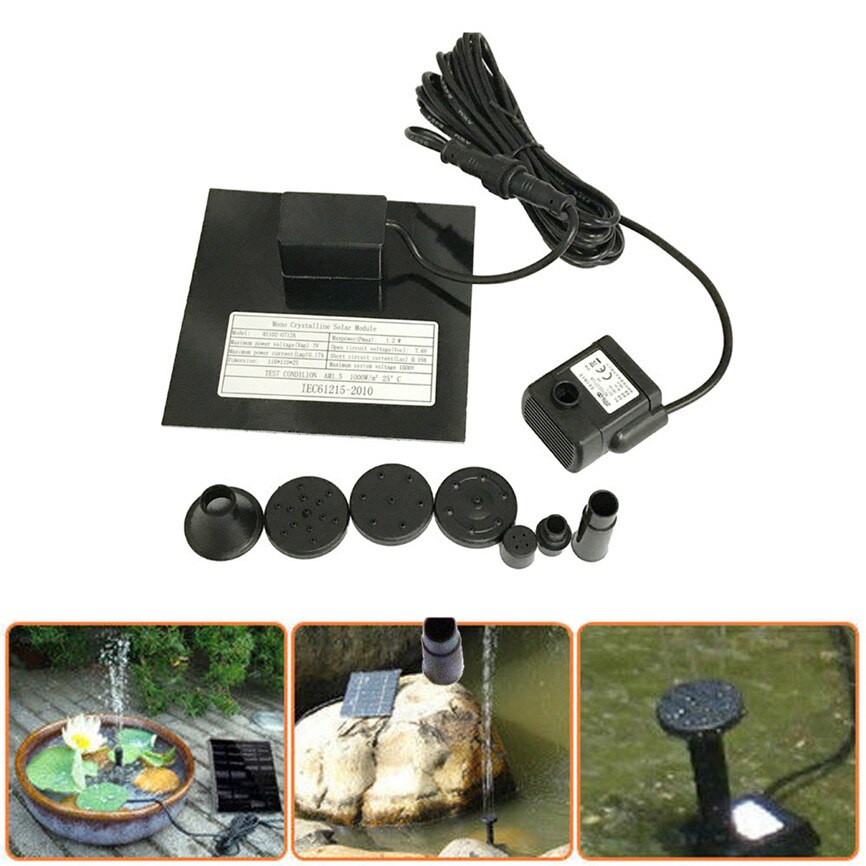 Solar Power Brunnen Garten Pool Fischteich Im Frei... – Vicedeal