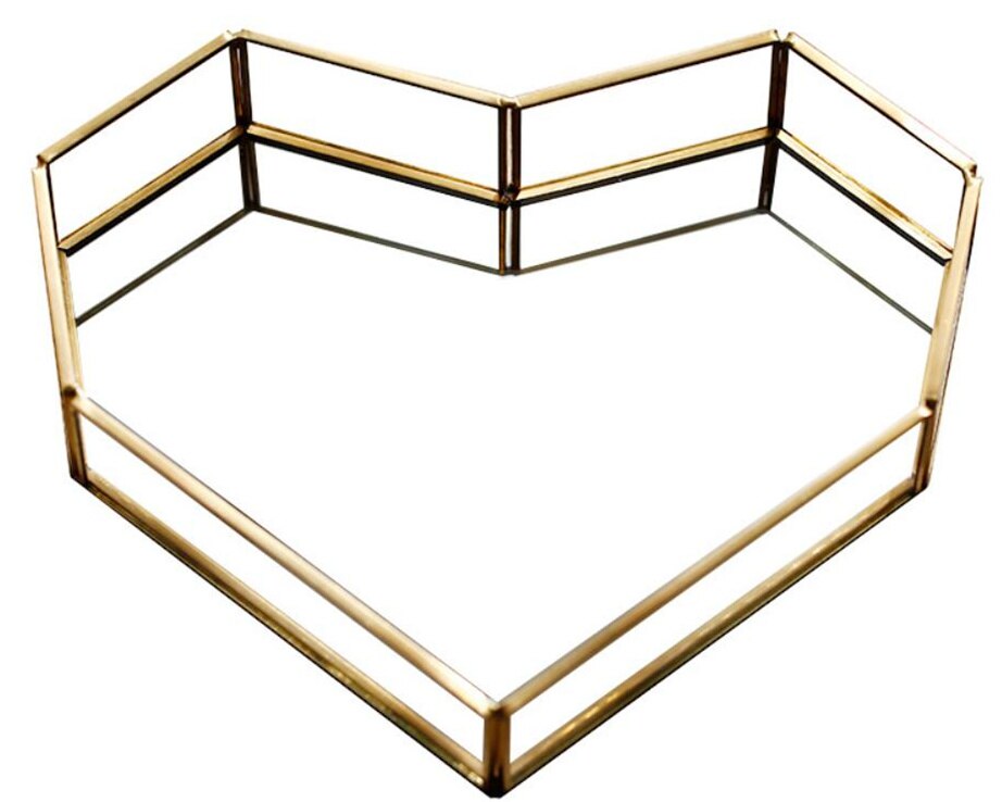 Antique Spacious Mirror Glass Cosmetic Storage Cub... – Vicedeal