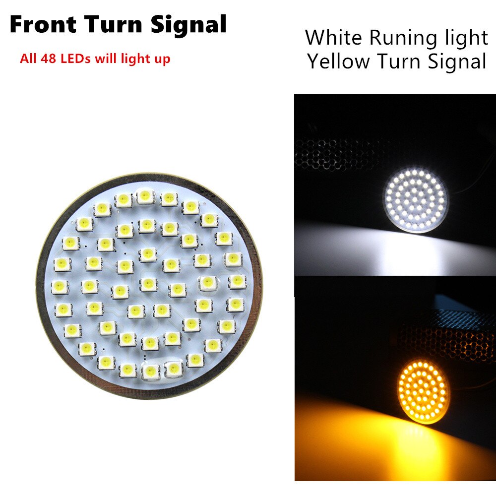 50mm 2" Motorcycle Stop Brake Light 1157 Custom 12... – Grandado