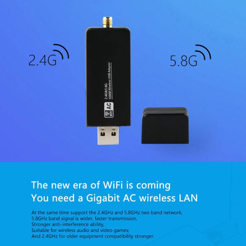Dual Band 2.4G/5G WiFi USB3.0 Adapter RTL8812AU Ch... – Grandado