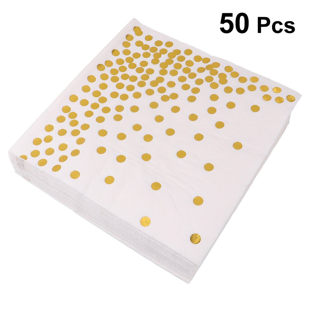 50pcs Disposable Polka-dot Napkins Wedding Tissue ... – Vicedeal