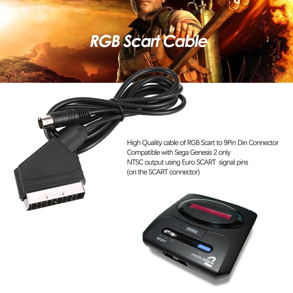 1.8M/6FT EU version V-pin Scart cable RGB AV Cable... – Vicedeal