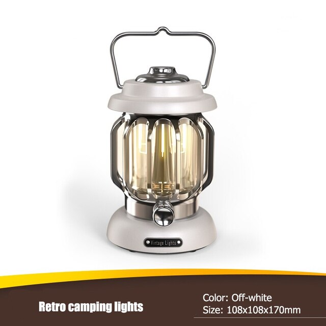 The Outdoor Retro Camping Portable Lantern USB Rec... – Grandado