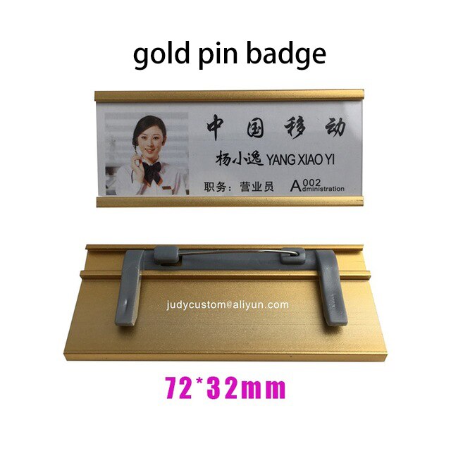 1pc Pin/Magnet Style Office Name Holder Tag Metal ... – Grandado