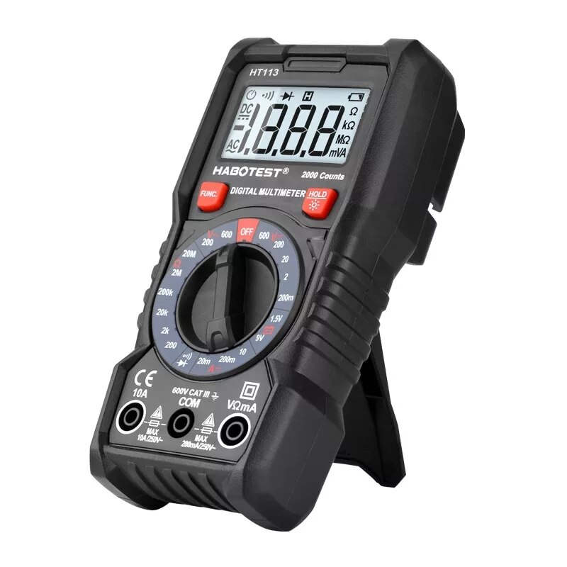 Digital Multimeters DC Amp Ohm HT113 Battery Teste... – Grandado