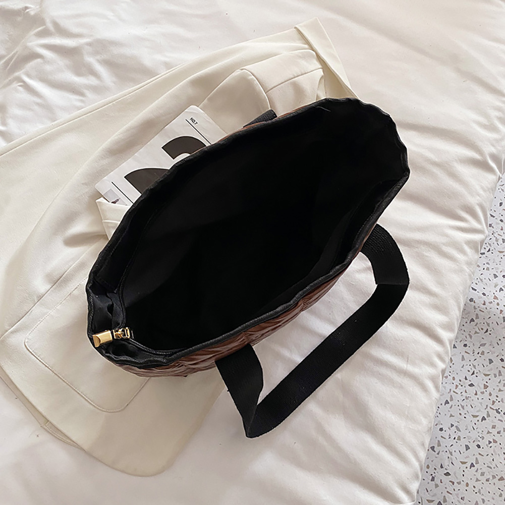 Casual Nylon Cotton Padded Quilted Handbags Ladies... – Grandado