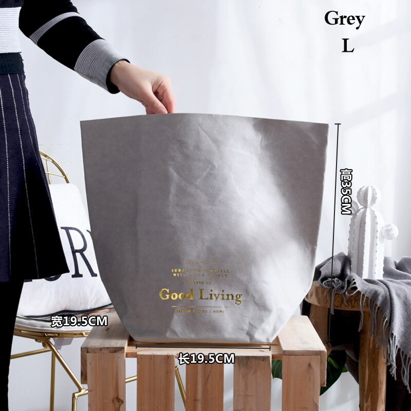 Nordic Kraft Paper Bag Washable Not Torn Kraft Pap... – Grandado