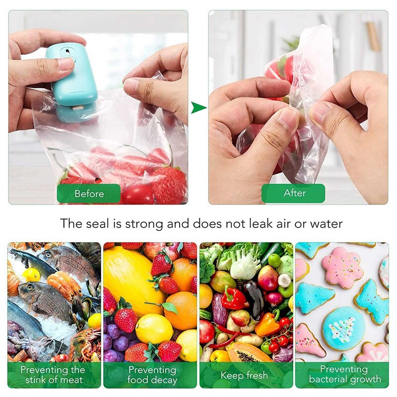 2PCS Mini Bag Sealer 2 in 1 Portable Sealer Cutter... – Grandado