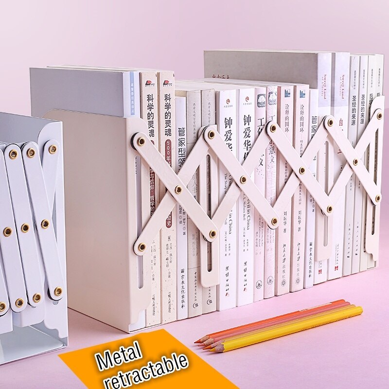 Bookends Metal Iron Adjustable Books Holder Stand ... – Vicedeal