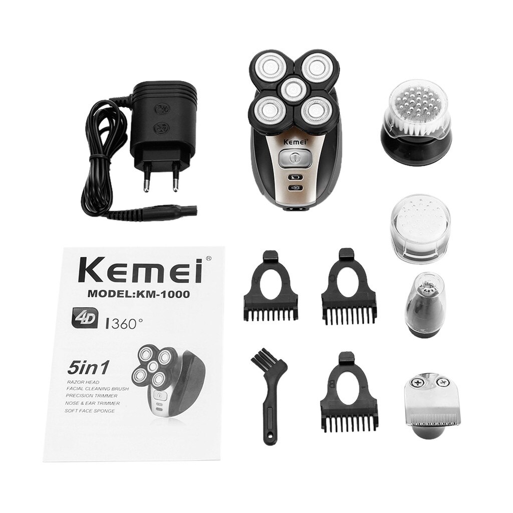 5 In 1 Rechargeable Hair Clipper For Men Bald Head... – Vicedeal
