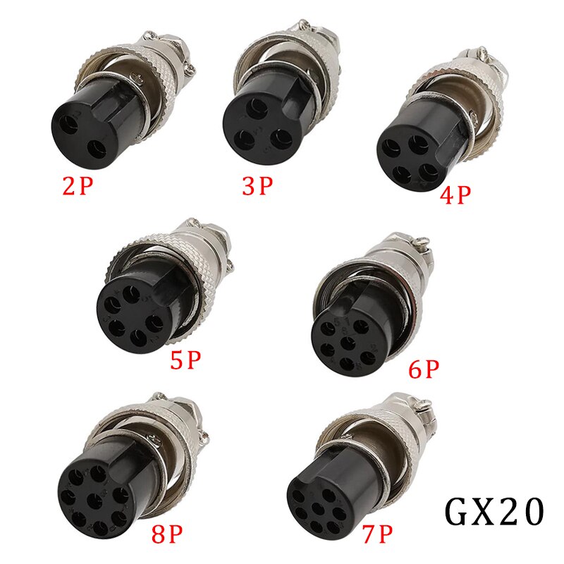 1einstellen GX20 2/3/4/5/6/7/8 Stift Buchse Stecke... – Grandado