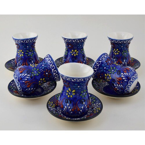 Turkse Thee Cup Traditionele Turkse Thee Cup Slim ... – Vicedeal