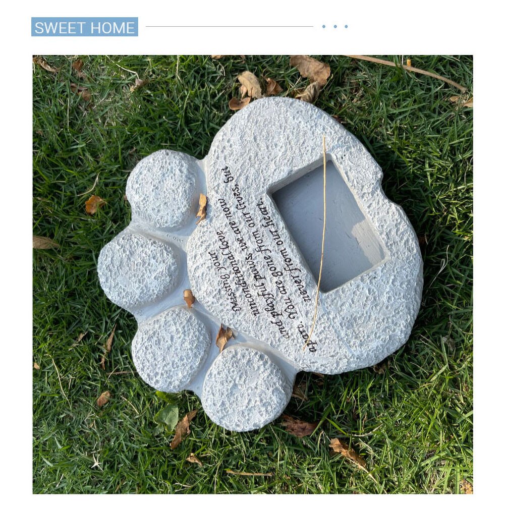 Huisdier Gedenkteken Steen Poot Fotolijst Grave Hu... – Grandado