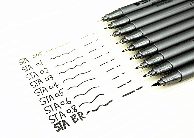 STA Sketch Markers Art Marker Pen Different Tip Si... – Vicedeal