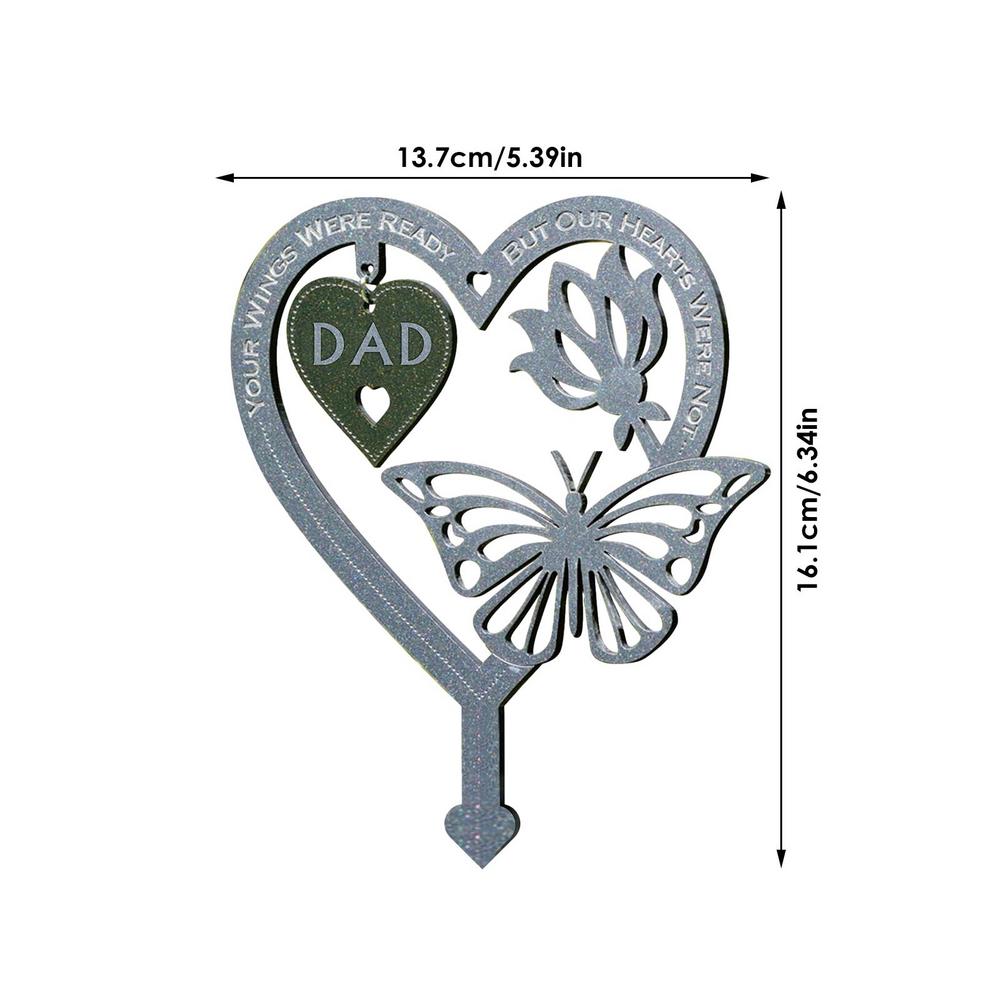 Butterfly Memorial Stake Remembrance Plaque Outdoo... – Grandado