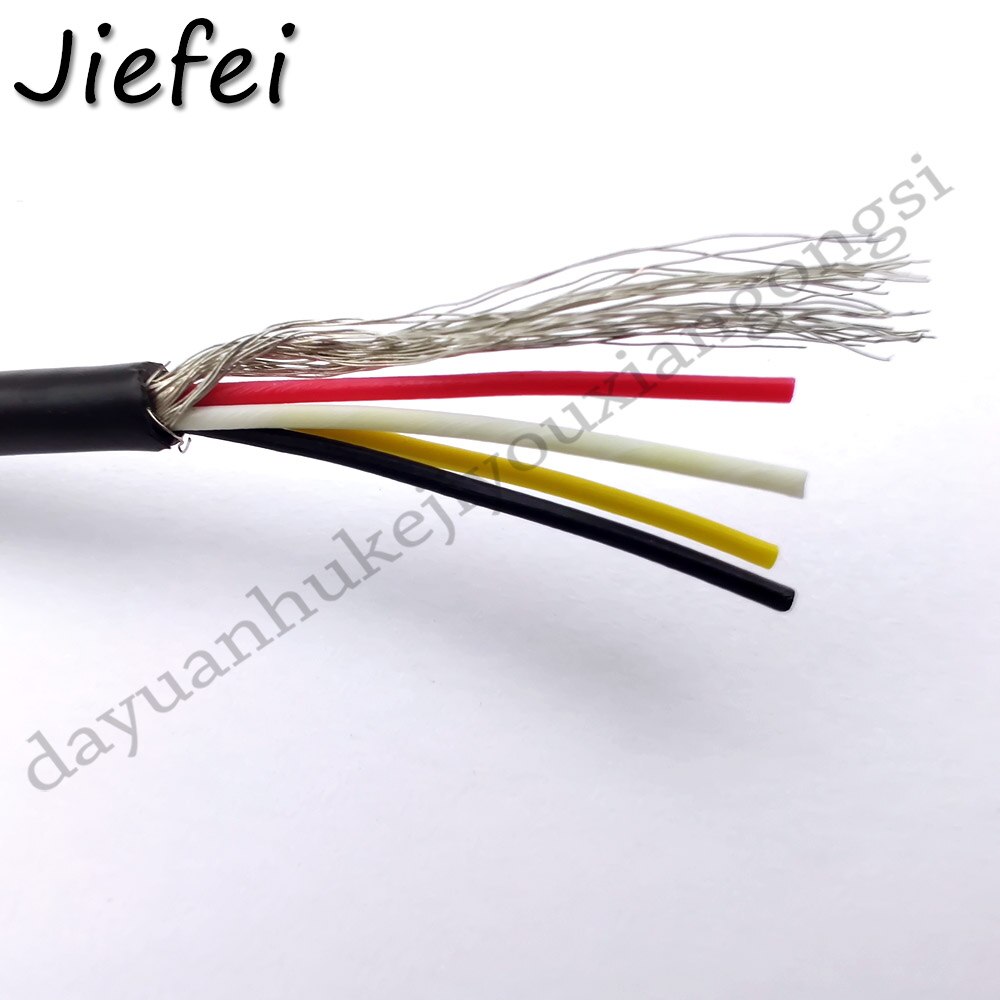 SCHWARZ KABEL, 28AWG, 4 CORE, schild, PVC Kabel 30... – Vicedeal