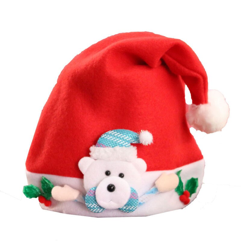 Kids Adult LED Christmas Hat Santa Claus Reindeer ... – Vicedeal