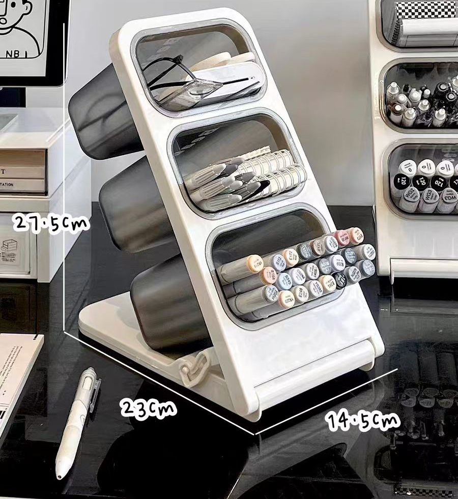 Desktop Organizer Pen Holder Desk Stationery Penci... – Grandado