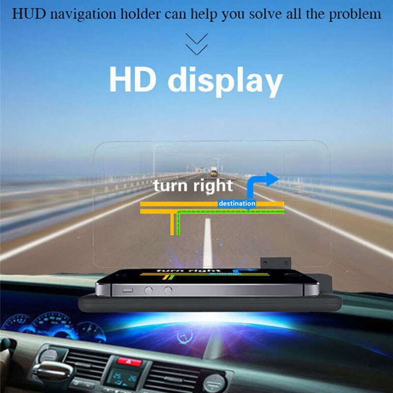 DOXINGY HUD GPS Navigation Universal Car Dash Moun... – Grandado