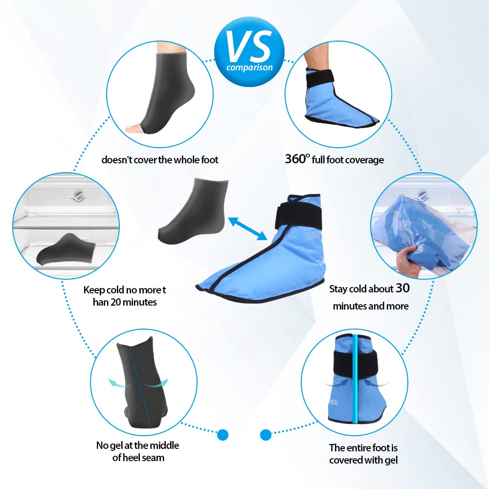 1 PCS Foot Ice Pack for Injuries Reusable Ankle Wr... – Grandado
